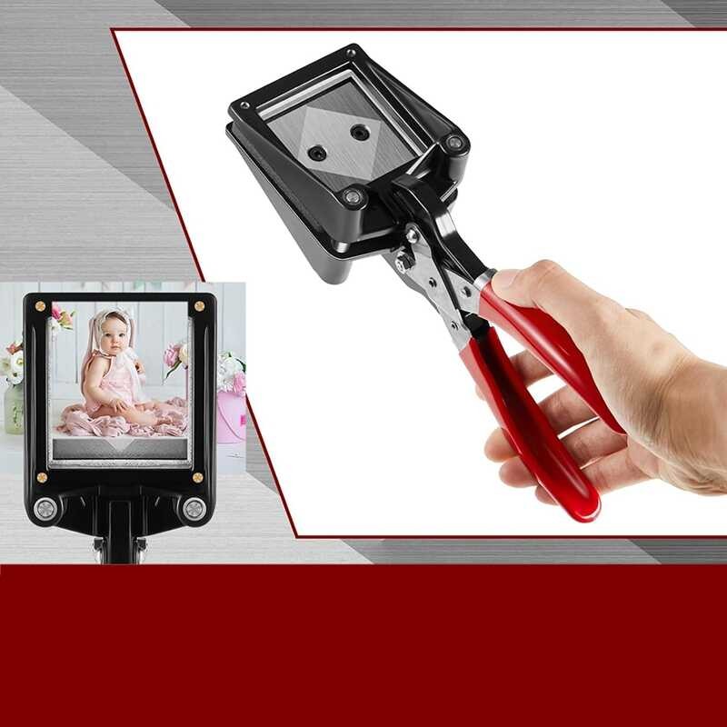 1 Piece Handheld Passport 2X2 Inch Black Metal Photo ID Die Punch ...