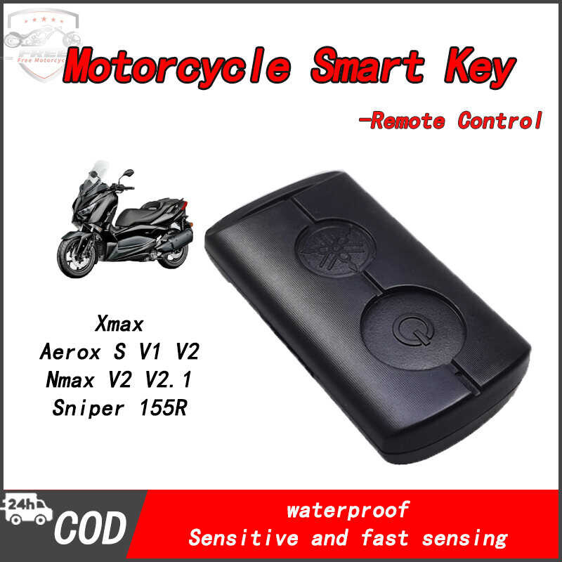 Original Motorcycle Genuine Spare Remote Key (Aerox S V1 Nmax V2 V2.1 ...