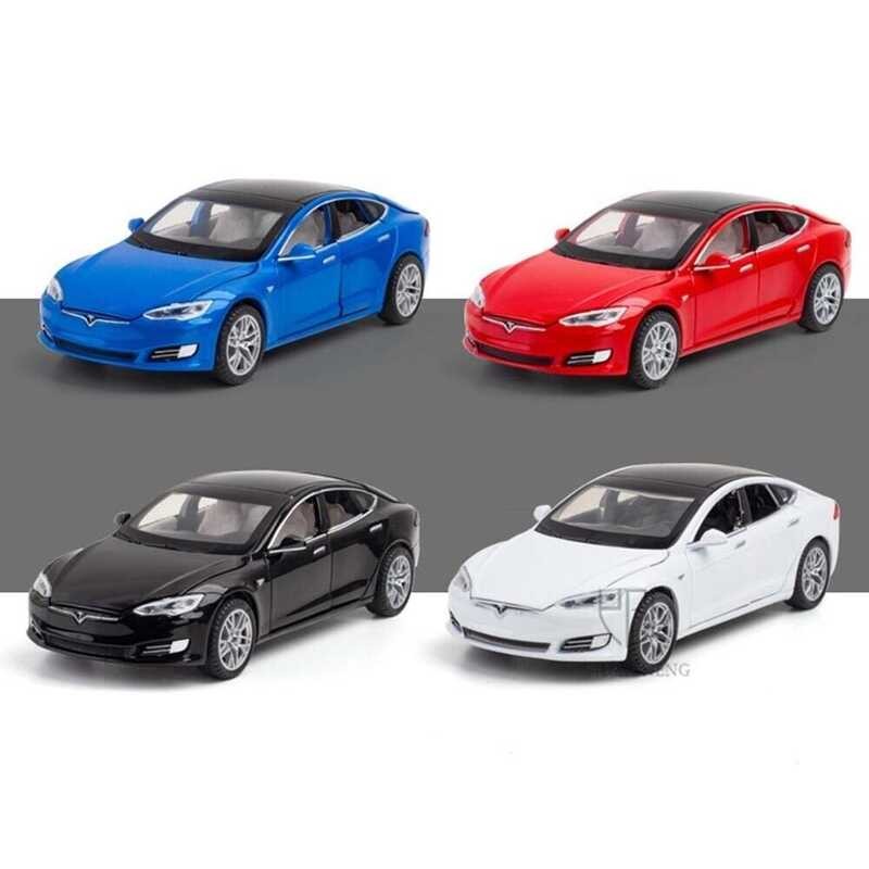 1/32 Model ★ S Car Models Toy Alloy Diecast Simulation Tesla Vehicles ...