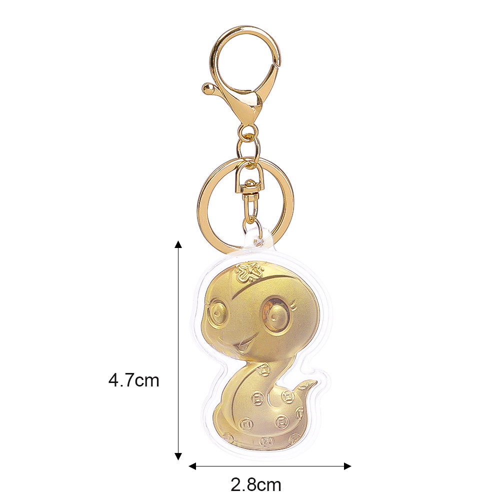 Creative Golden Snakes Gourd Lucky Charms Keyring Backpack Hanging ...