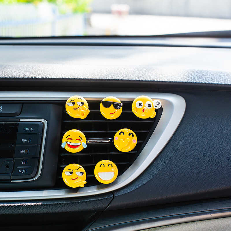 Creative Car Cute Emoticon Pack Air Outlet Car Smiley Face Air Outlet ...