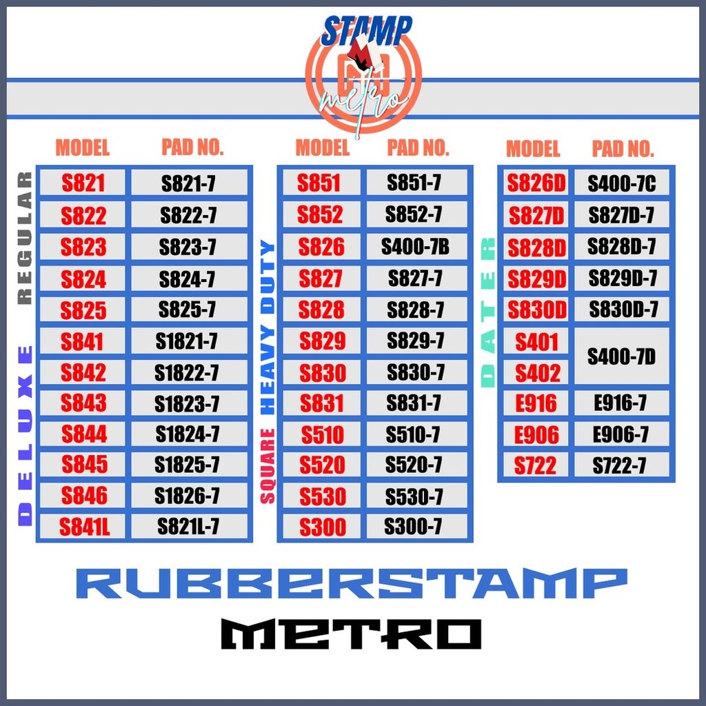 ∲ ⭐ S-1823-7 Replacement pad for Shiny Self-inking Stamp [S843] | Shopee Philippines