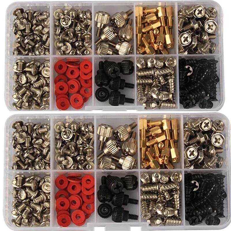 228pcs Computer Standoffs Set Accessories Kit DIY Motherboard Mount ...