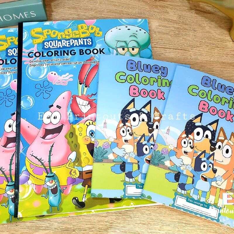 Character Coloring Book For Kids A4 And A5 F08 | Shopee Philippines