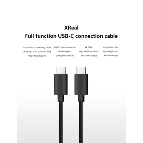 XREAL HDMI to C and C-C Cable 4K transmission for Xreal Beam, Nintendo ...
