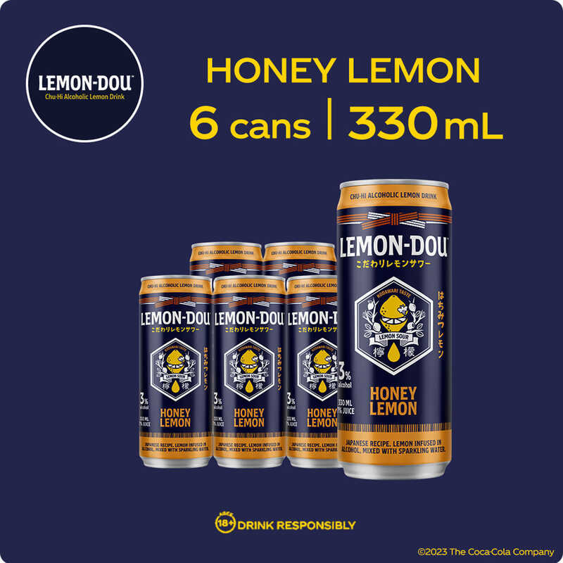 Lemon-Dou Honey Lemon 330Ml 3% Alcohol Chu-Hi - Pack Of 6 3 | Shopee ...
