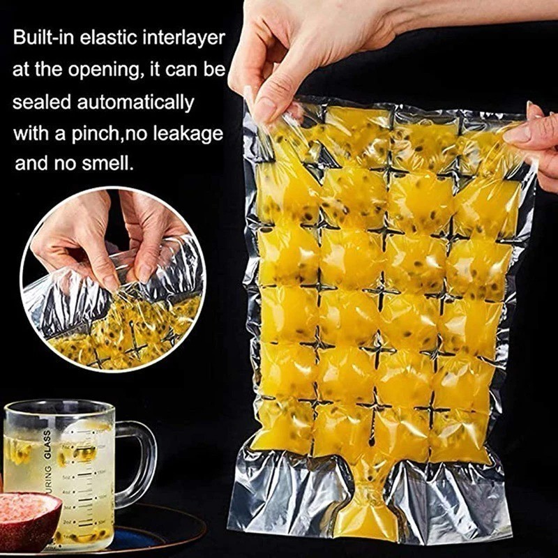 50pcs Disposable Ice Pack Freezer Ice Pack Self-sealed Make Edible ...
