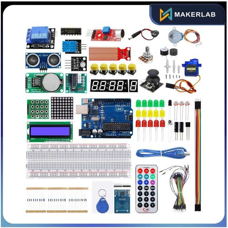 Makerlab Upgraded Starter Kit For Uno R3 DIP PDF Manual Lessons ...