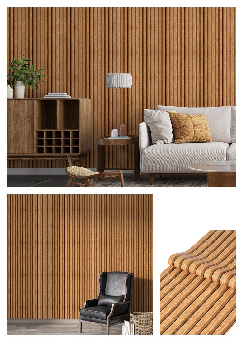 45cm*3m Stripe Wood Pattern Design Wallpapers Waterproof Self-Adhesive ...