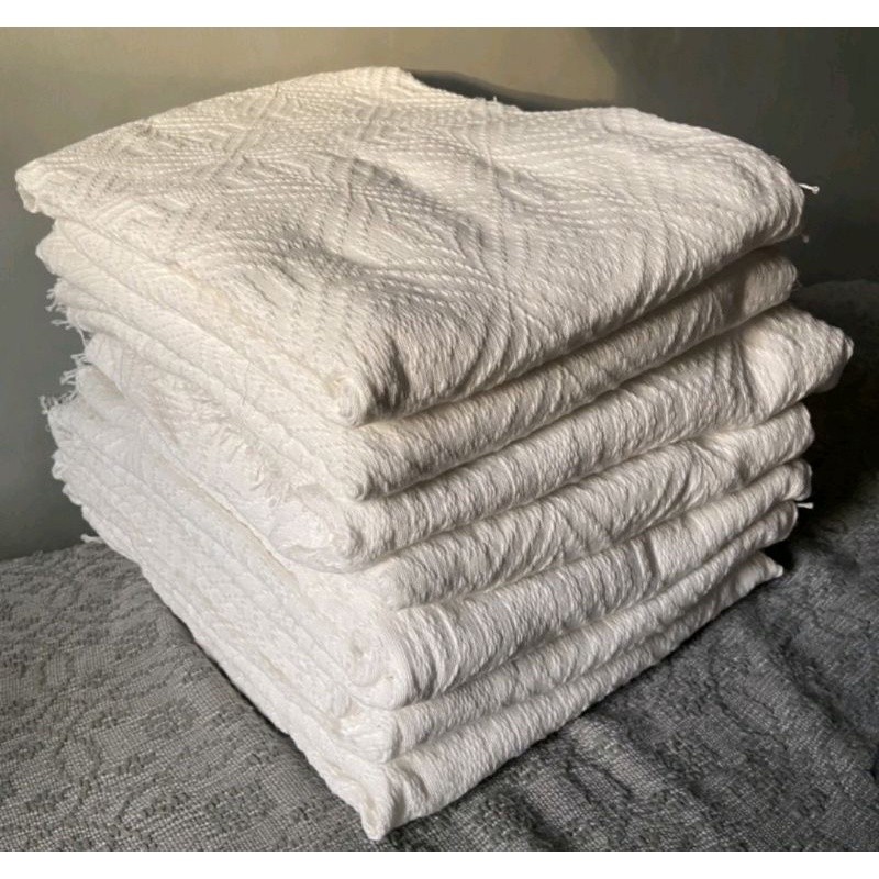 WHITE INABEL ILOCOS BLANKET QUEEN DOUBLE SIZE WHITE SIZE ABEL Blanket ...