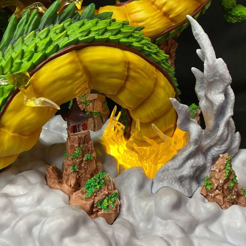 Dragon Ball Shenron And Little Goku Wishing Dragon Light-Up Model ...