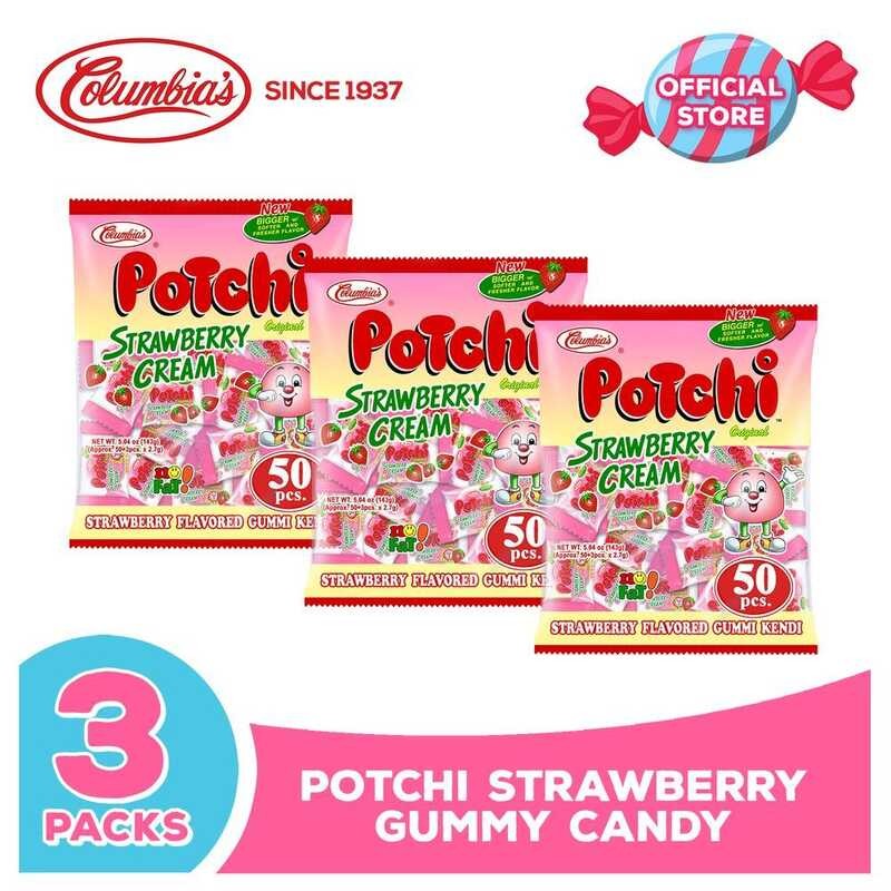 Columbia Candies: Potchi Strawberry Cream Gummy Candy Bundle Of 3 XXX ...