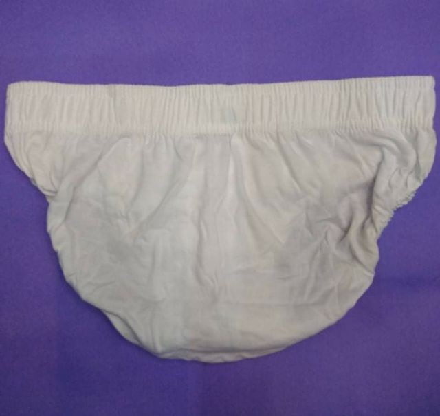 Brute Underwear 3 Pieces in 1 Pack All White Color Inside Garter Cotton ...