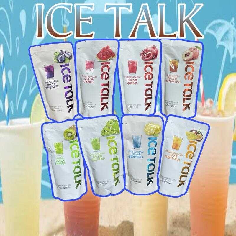 ICE TALK ADE 230Ml Korean Pouch Drinking Juice/ Made In Korea CWY 990 ...