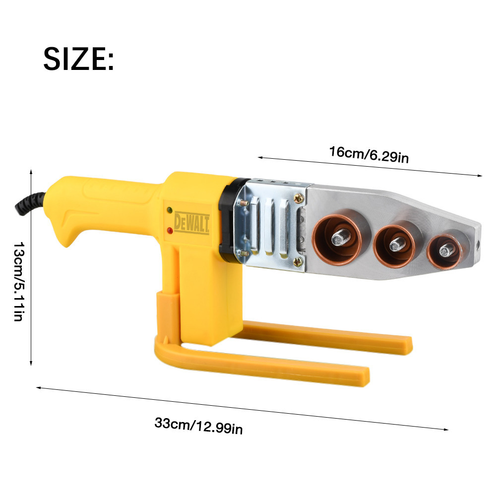 Original 1200W PPR Heater Fusion Machine Heavy Duty 20-63mm PVC Plastic ...