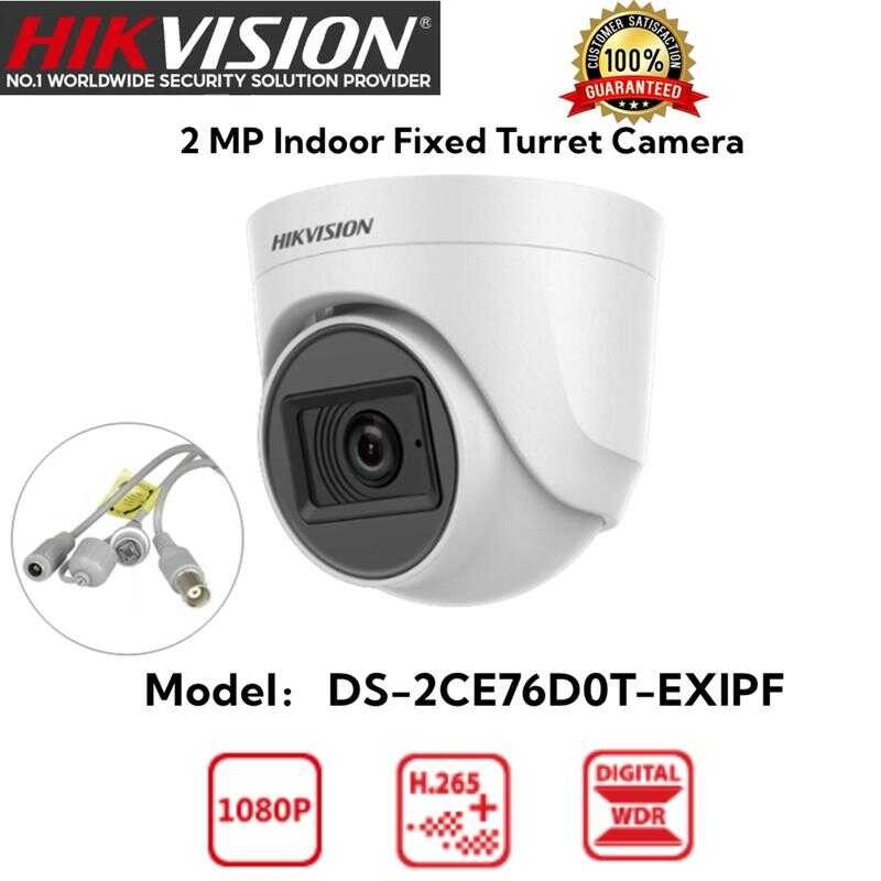 Hikvision CCTV Camera Ds-2Ce76d0t-Exipf 2Mp HD 2.8Mm Lens Analog Smart ...