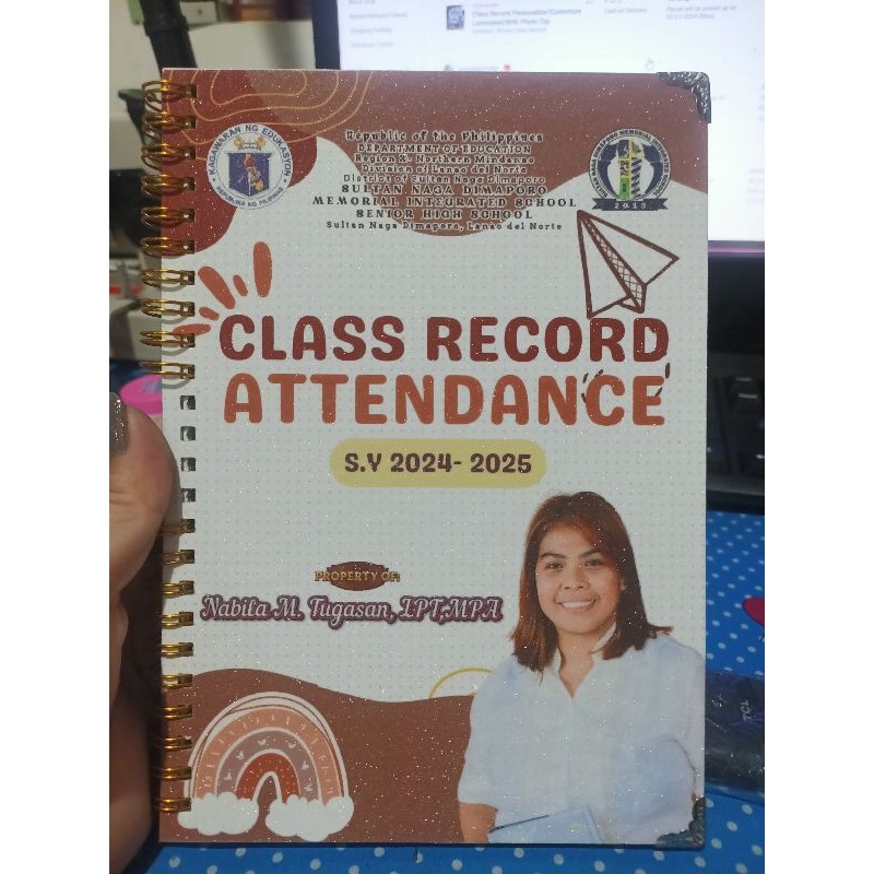 Class Record & Attendance Personalized | Shopee Philippines