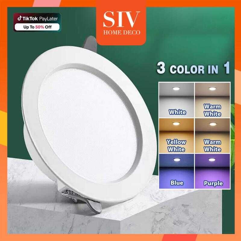 SIV LED Downlight Recessed Pin Lights Panel Ceiling Light, 3 Color ...