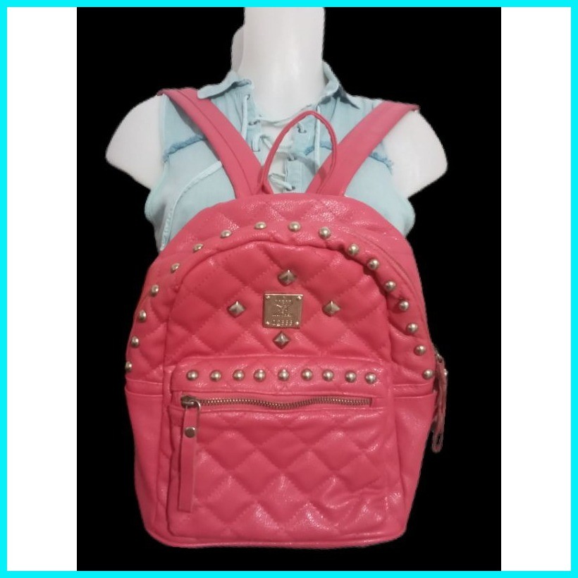 hot pink backpack for women mcm on plate preloved | Shopee Philippines