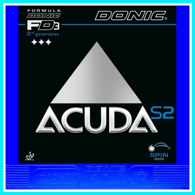 Donic Acuda S2 Rubber Authentic Pingpong Rubber Original made in Europe Table Tennis Authentic ...