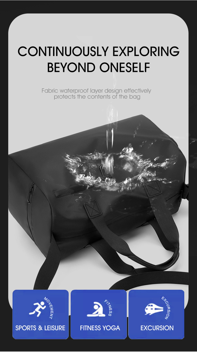 LABER LEE Dry Sports Bag Men's Waterproof Travel Bag Independent Shoe ...