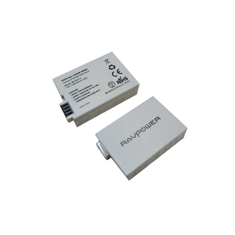 (2-Pack) Ravpower Lp-E8 Lpe8 Battery & Dual Charger Kit Para Sa Canon ...