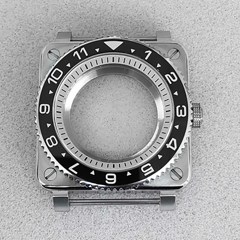 Stainless 42Mm Steel Square Case+Sapphire Glass+White Inner Shadow ...