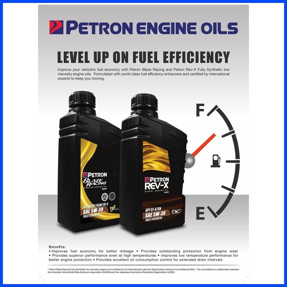 Petron Rev-X RX830 Fully Synthetic Diesel Engine Oil SAE 5W-30 (1 Liter ...