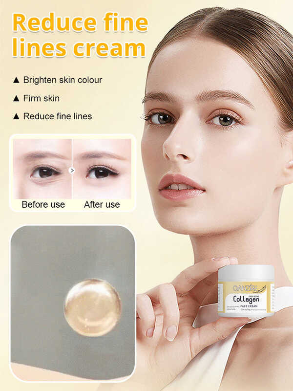 Collagen Facial Cream Lightens Fine Lines And Brightens Skin Tone ...