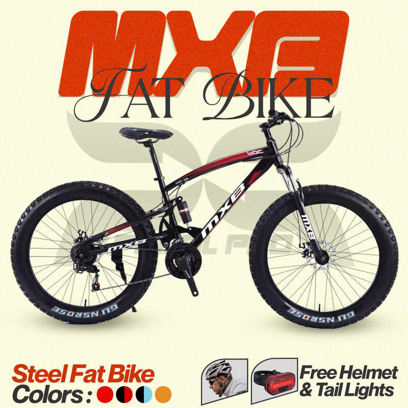 MXB Steel Fat Bike 26Er 3X7 21Speed Street Outdoor Mountain Bike ...