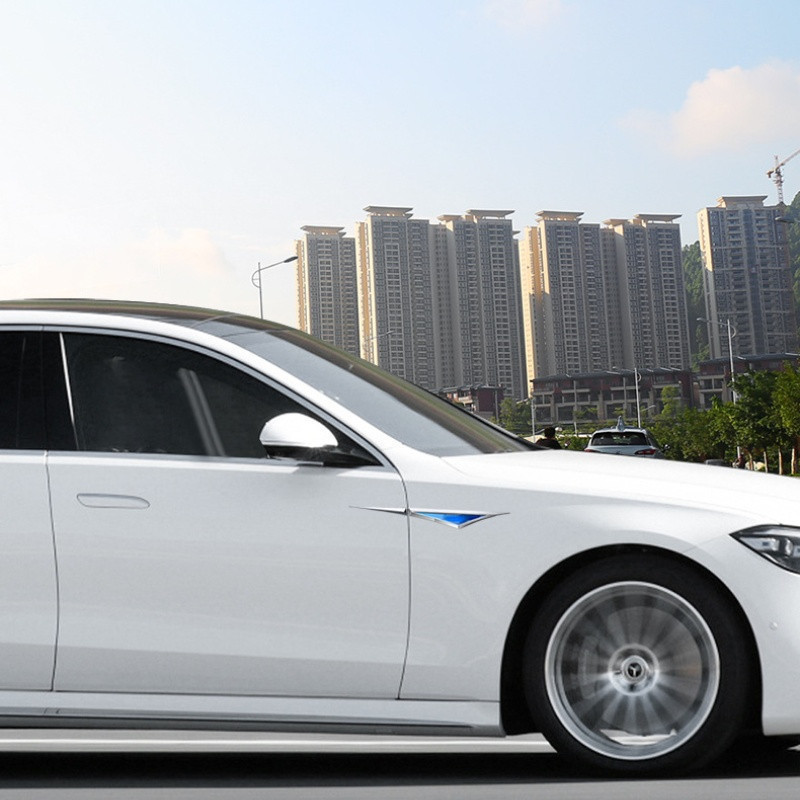 2Pcs MG Car Body Metal Sticker Side Emblem Non-destructive Installation ...