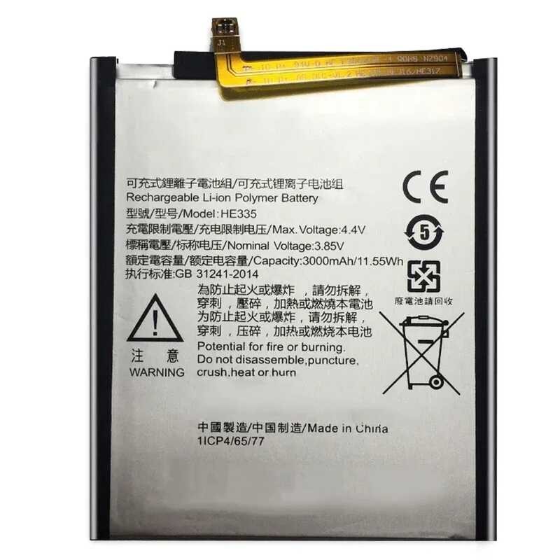 Mobile 3000Mah Battery He335 For 6 N6 Ta-1000 Ta-1003 Ta-1021 Ta-1025 ...