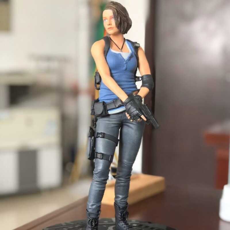 95 Hot Anime Evil Figures Leather Jacket Leon Ada Wong Scott Kennedy ...