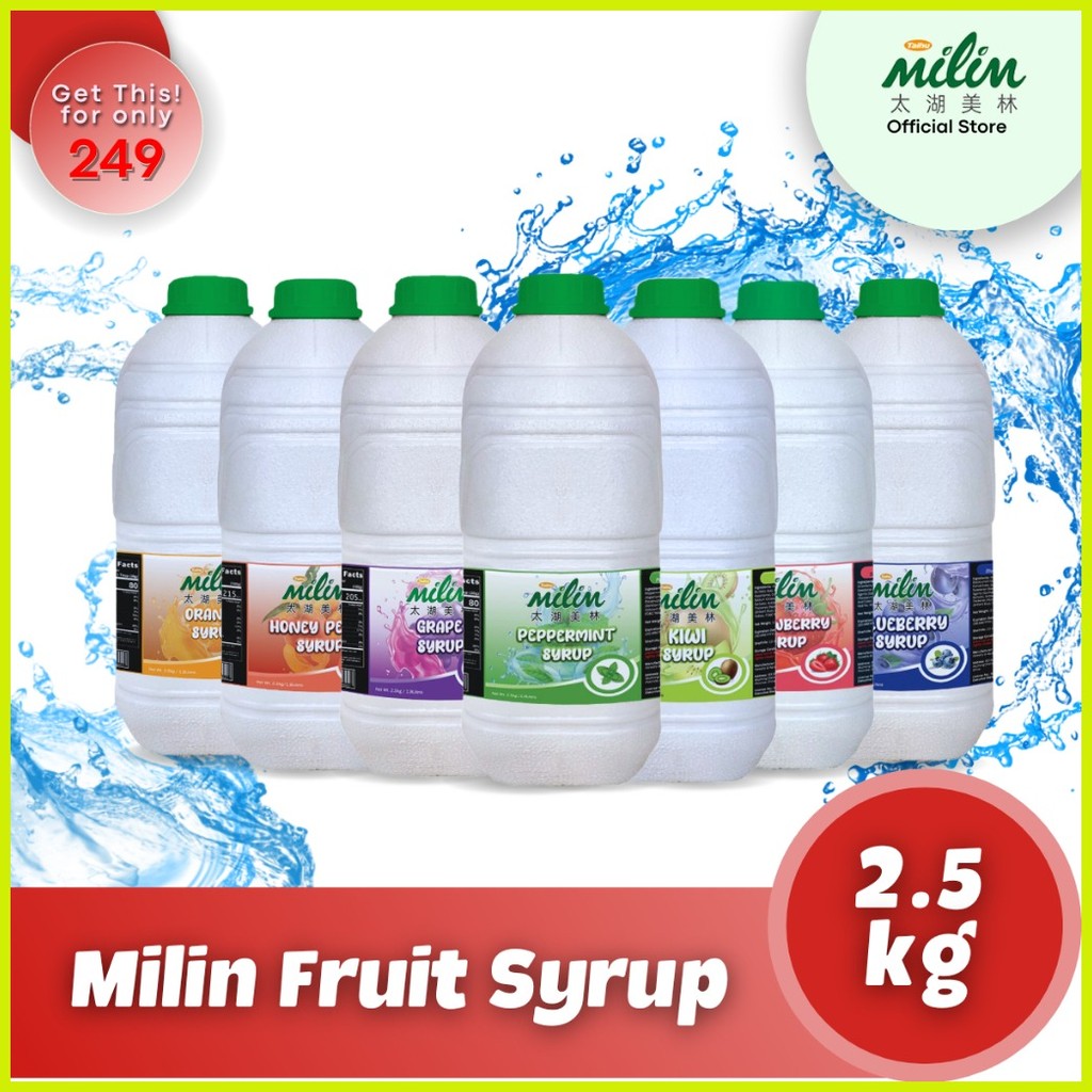 ๑ ♠ MILIN Highly Concentrated Fruit Syrup 2.5kg (New Packaging ...
