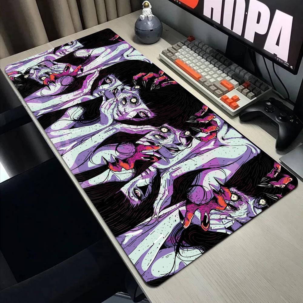 Large Mouse Pad Junji Ito Tees Horror Desk Mouse Pad HD Desk Pad ...