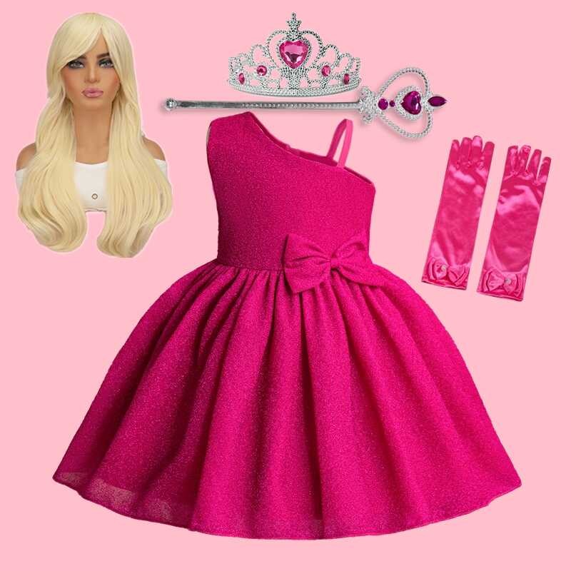 Pelikula COD Cosplay Costume Girls Barbi Pink Princess Suit 2024 New ...