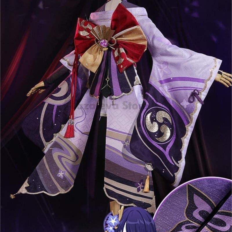 § Genshin Impact Beelzebul Cosplay Ei Raiden Shogun Sets Halloween ...