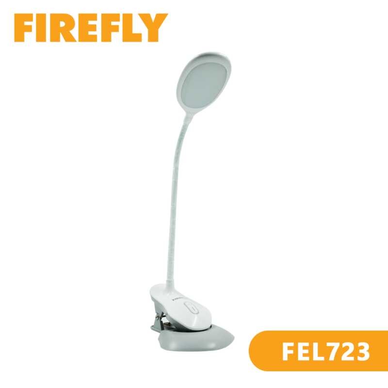 Desk ☥ Lamp LED Rechargeable FIREFLY FEL723 Clip-On Tricolor | Shopee ...