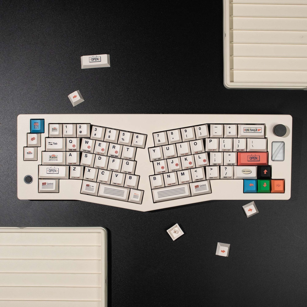 Store Keycaps BOW White PBT Cherry Profile keycaps set for MX Switches ...