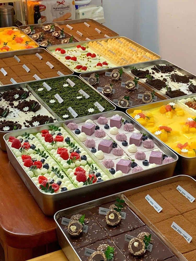 PHOT!! Tiramisu Mold Stall Tool Full Set Of Stainless Steel Tray ...