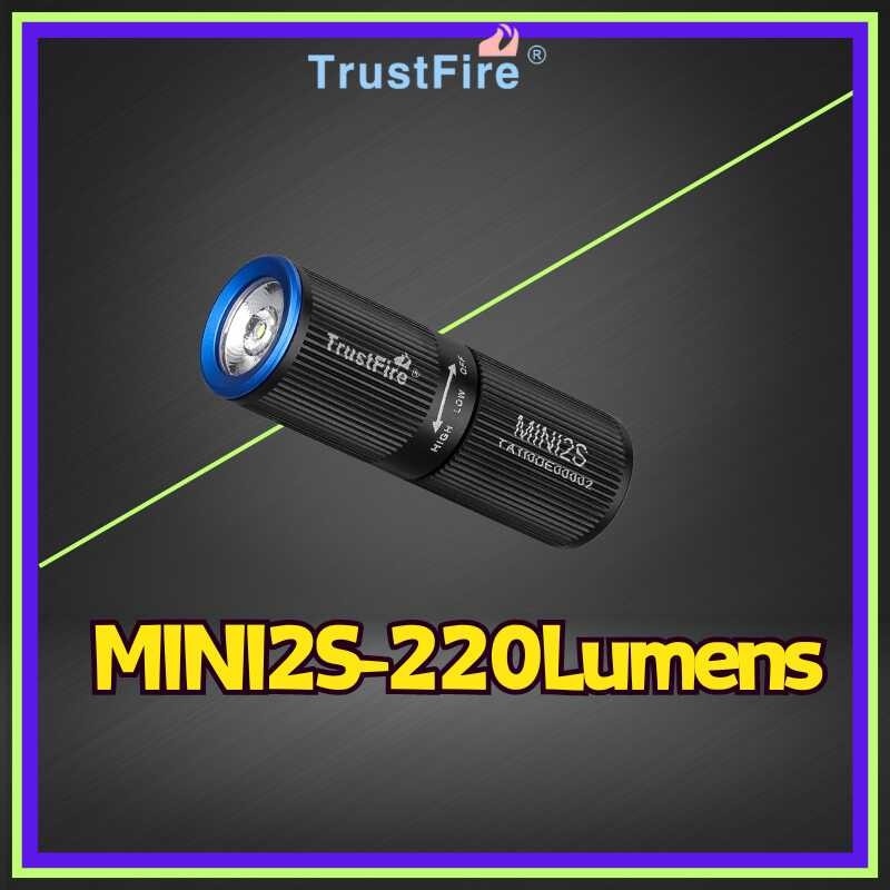 Mini2s Mini Trustfire Rechargeable Lamp 220 Lumen Edc Keychain Work ...