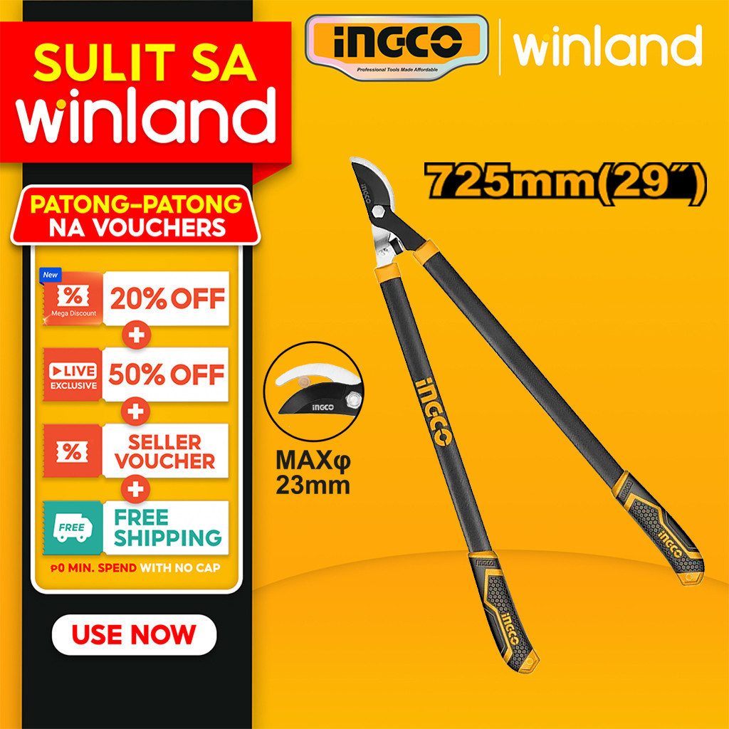 Ingco by Winland 71cm / 27inch Industrial Long LOPPER Pruning Shears ...