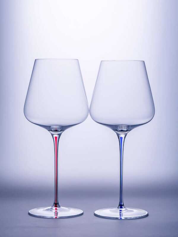 CRISON High-End Stem Series Large Crystal Big Belly Red Wine Glass ...
