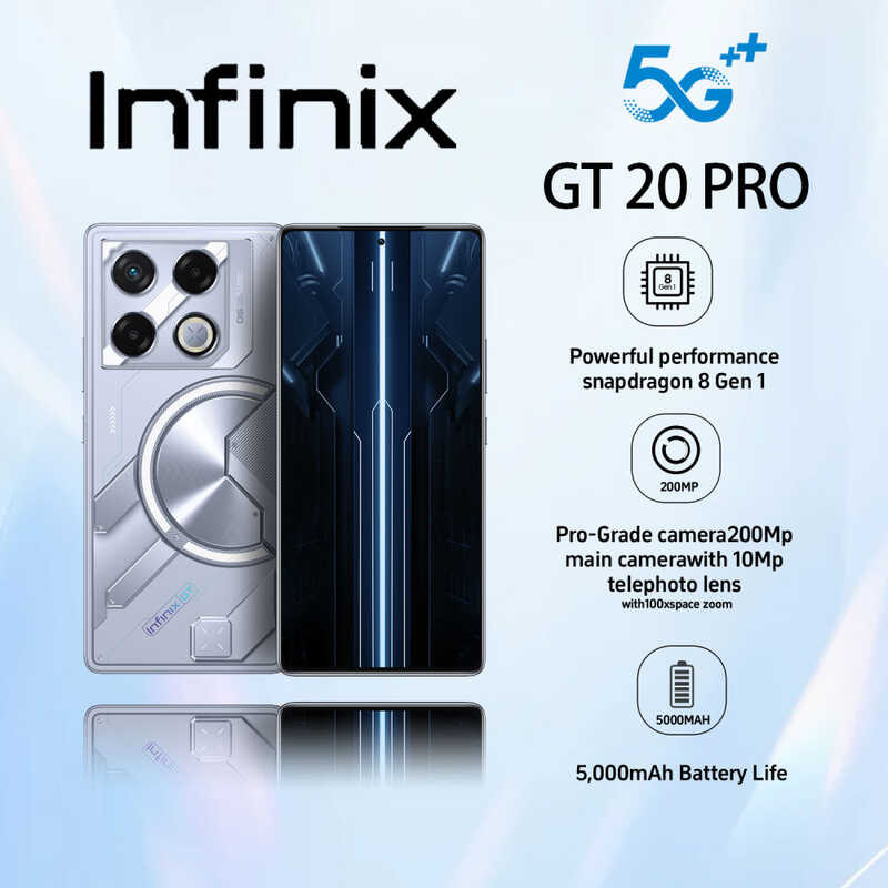 Infinix Gt 20 Pro 5G Mobiles Original Martphone 12Gb [12+256] 6.56 ...