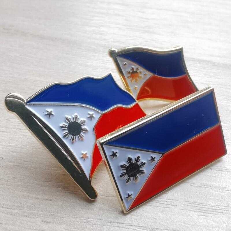 1 Inches Flag Collar Pin Zinc Alloy Golden Plated Fashion Accessories ...