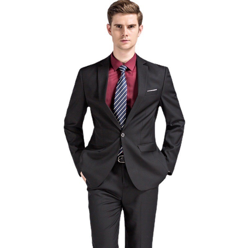 Americana suit for Men 2-Piece Business Suit Formal Wedding Suit ...