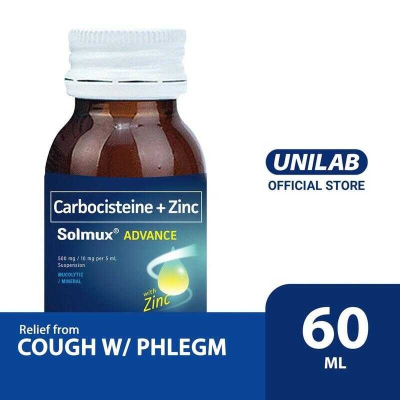Solmux Advance Suspension 60Ml Carbocisteine Zinc (Prevents Worsening ...