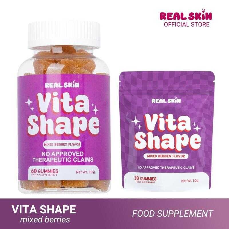 Real Skin Vitashape Gummies In Mixed Berries - All Natural And FDA ...