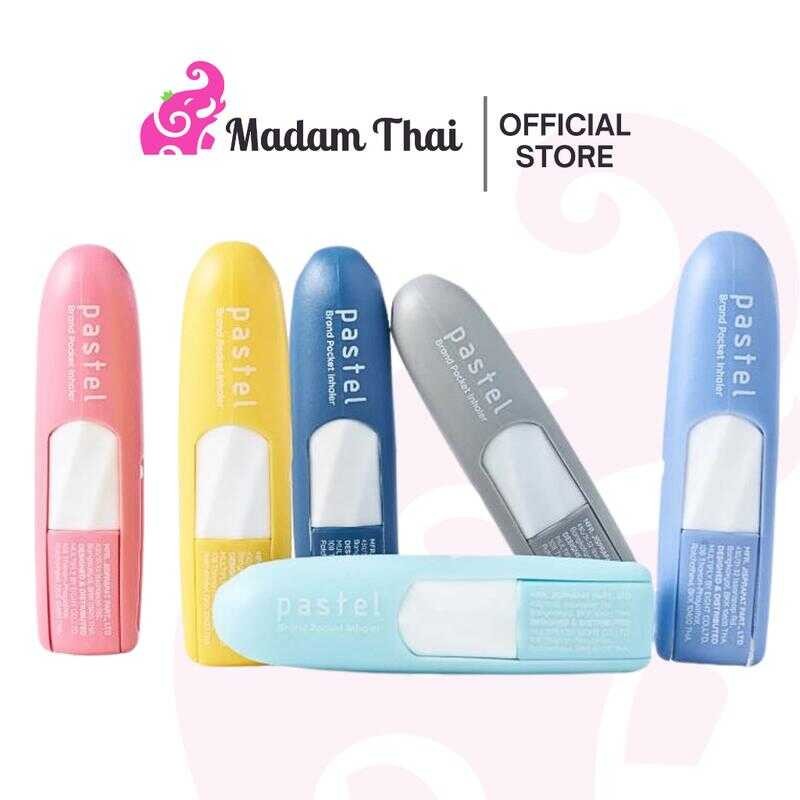PASTEL POCKET INHALER ORIGINAL THAILAND Menthol Vapors, Relieves Nasal ...