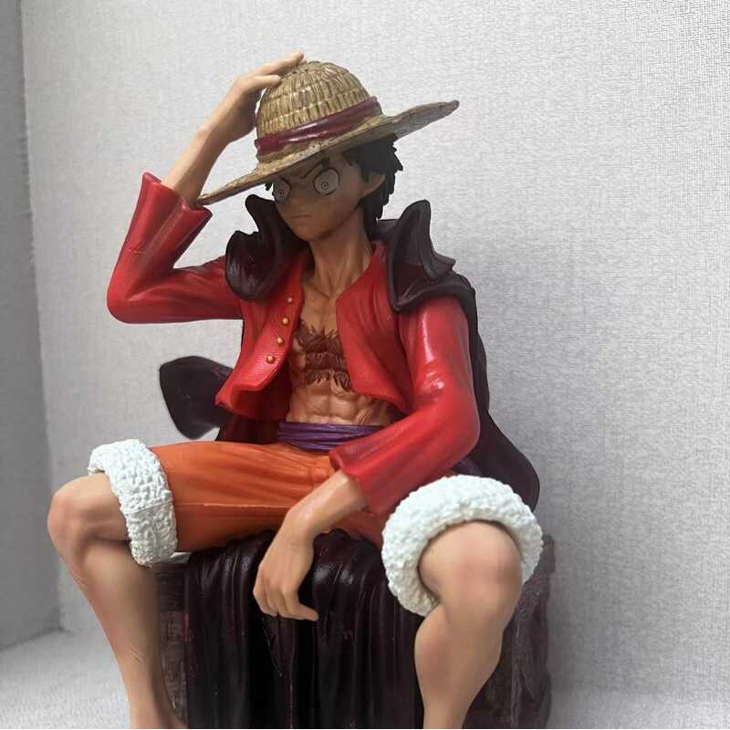 One Piece Sitting Luffy BT Luffy Hands Reusable Display Figurine Color ...